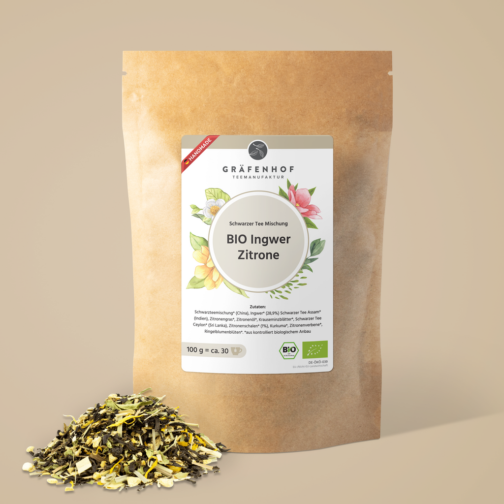 Ingwer Zitrone | Schwarztee | BIO | ab 100g | Gräfenhof – Gräfenhof Tee