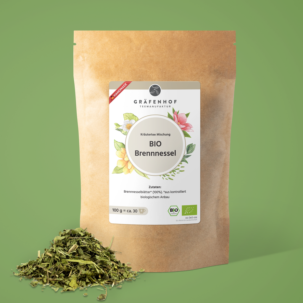 BIO Brennesseltee - 100g wohltuender Kräutertee – Gräfenhof Tee