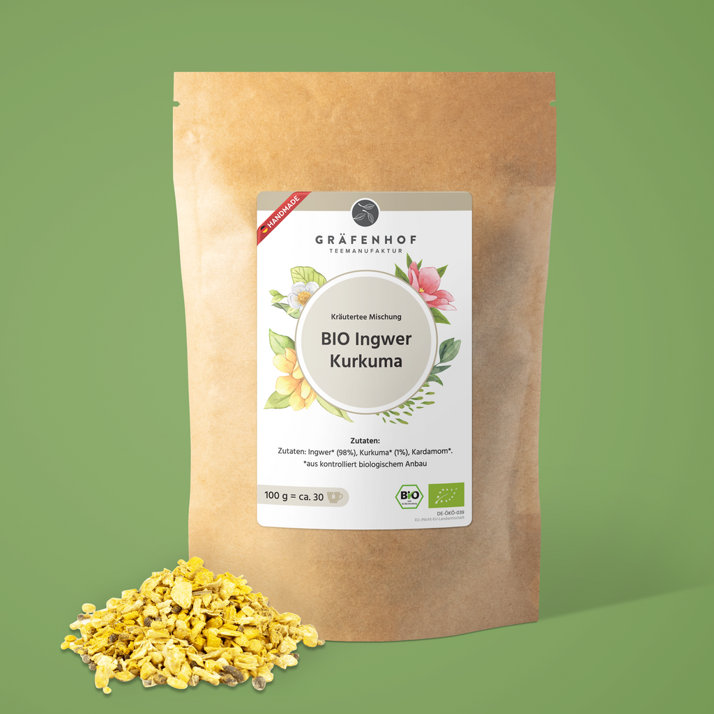 Ingwer Kurkuma Tee | 100% natürlicher BIO Tee – Gräfenhof Tee